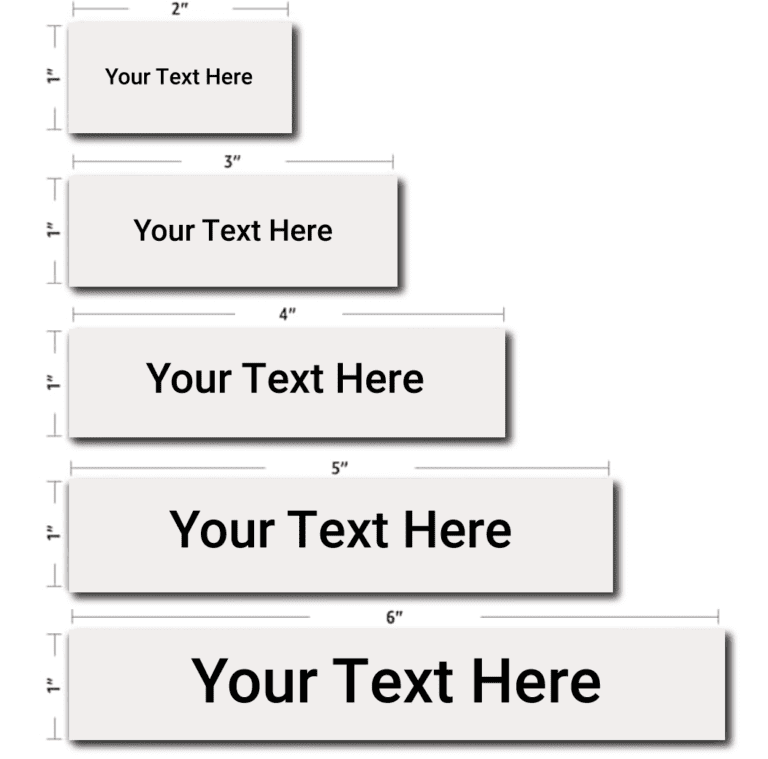 High-Quality PVC and Traffolyte Engraving Tags | Custom sizes