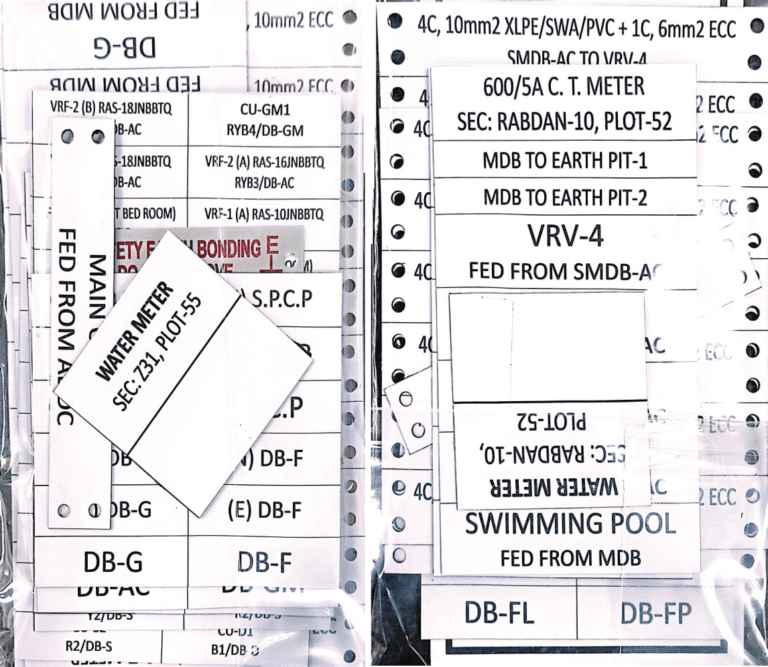 High-Quality PVC and Traffolyte Engraving Tags | Custom sizes
