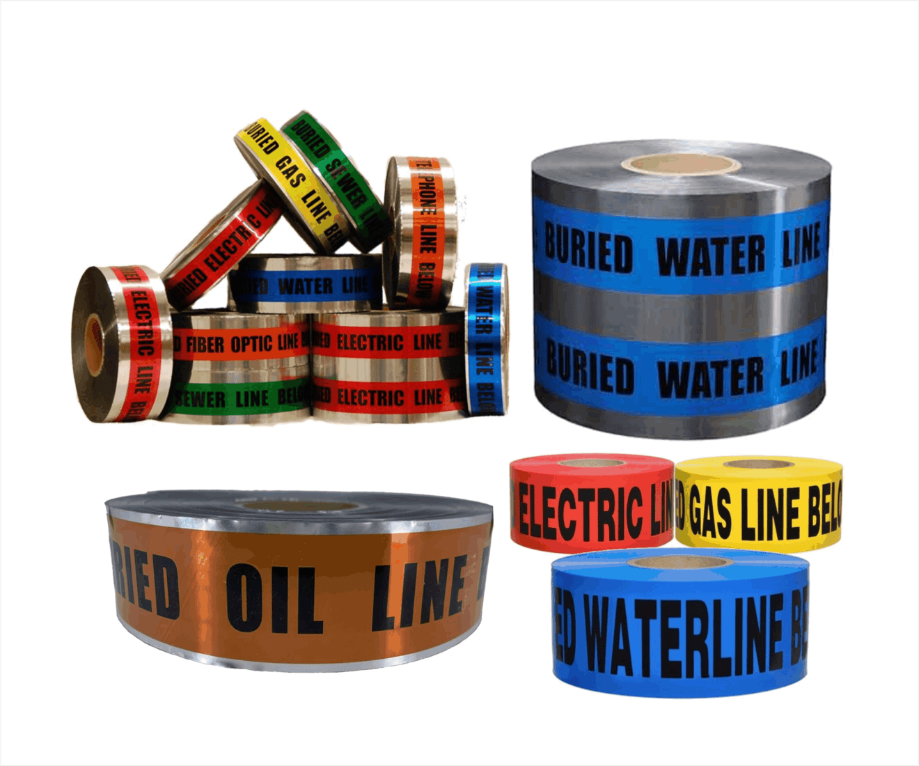 High-Visibility Detectable Warning Tape for Underground Safety