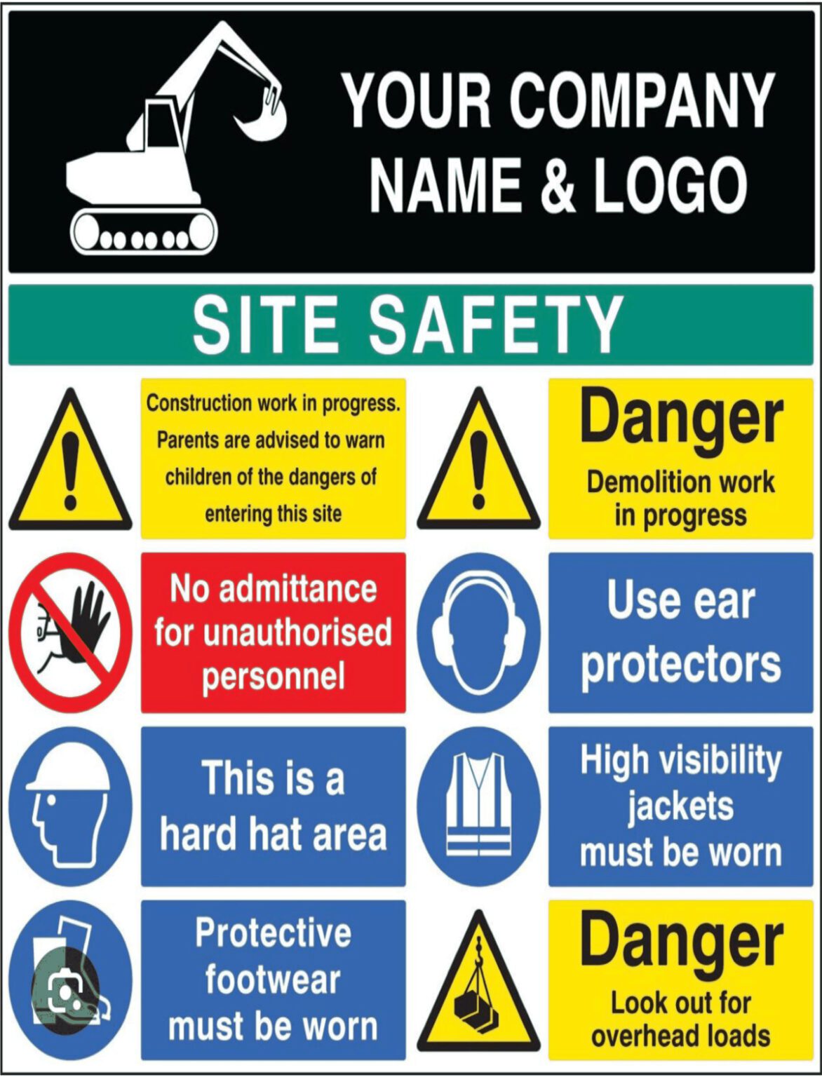 Safety Rules Signage - Custom Signs for Workplace & Construction